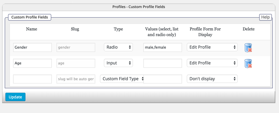 Custom Profile Fields – Simple:Press
