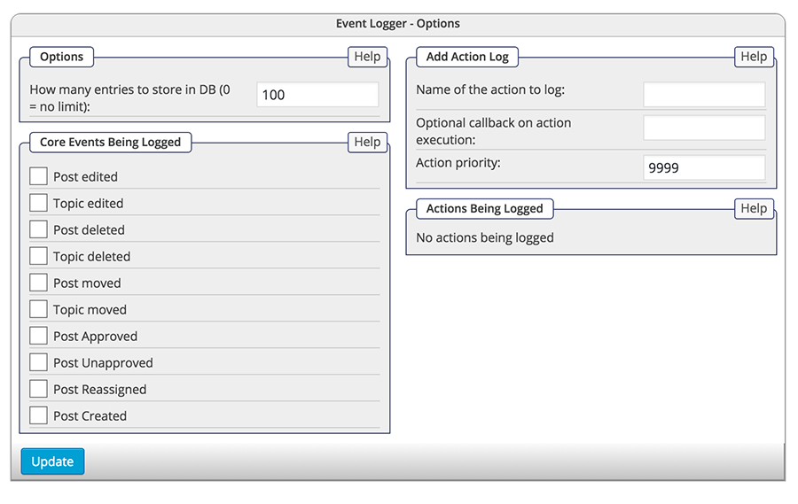 Event Logger Simple Press