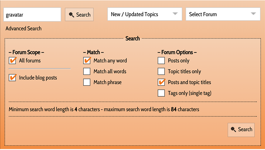 Search – Simple:Press