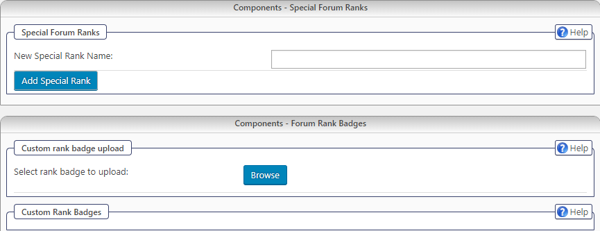 Forum Ranks Information – Simple:Press